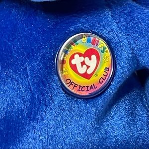 Toys | Ty Beanie Babies Clubby The Bear Royal Blue | Poshmark
